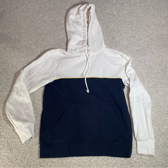 H&M | Shirts | Hm Mens Hoodie Colorblock Navy Blue And White Size Small ...